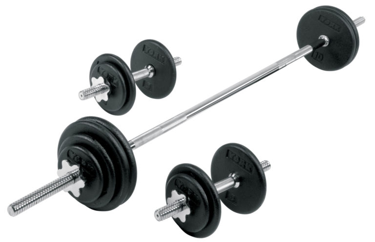 Pro Cast Iron Dumbbell / Barbell Spinlock Set - York Barbell