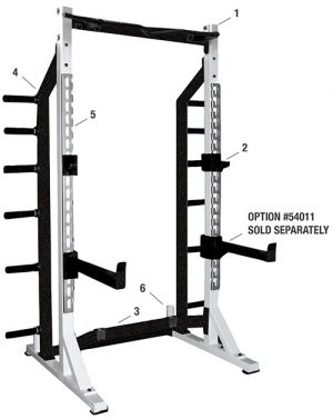 STS Self Standing Half Rack - York Barbell