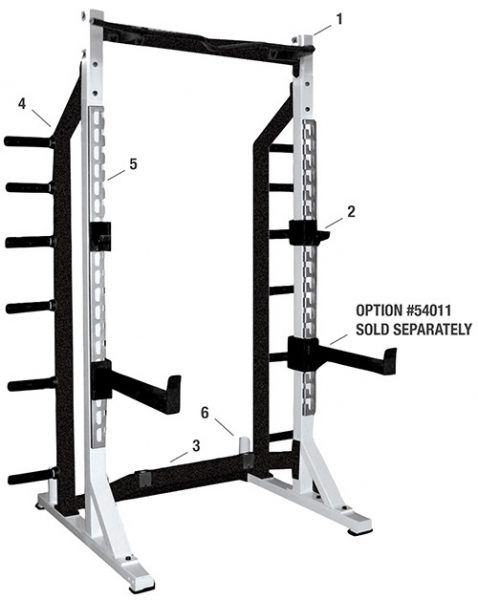 STS Self Standing Half Rack - York Barbell